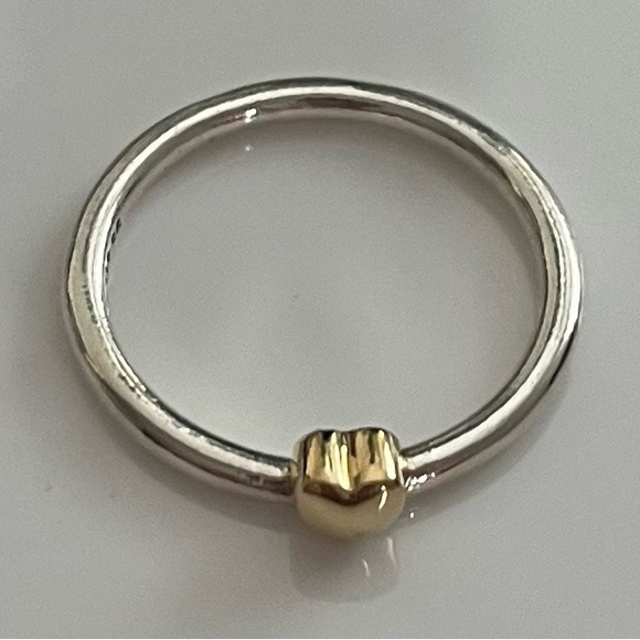 Pandora | Jewelry | Pandora Pandora Puzzle Heart Ring Gold Ring Size 75 ...